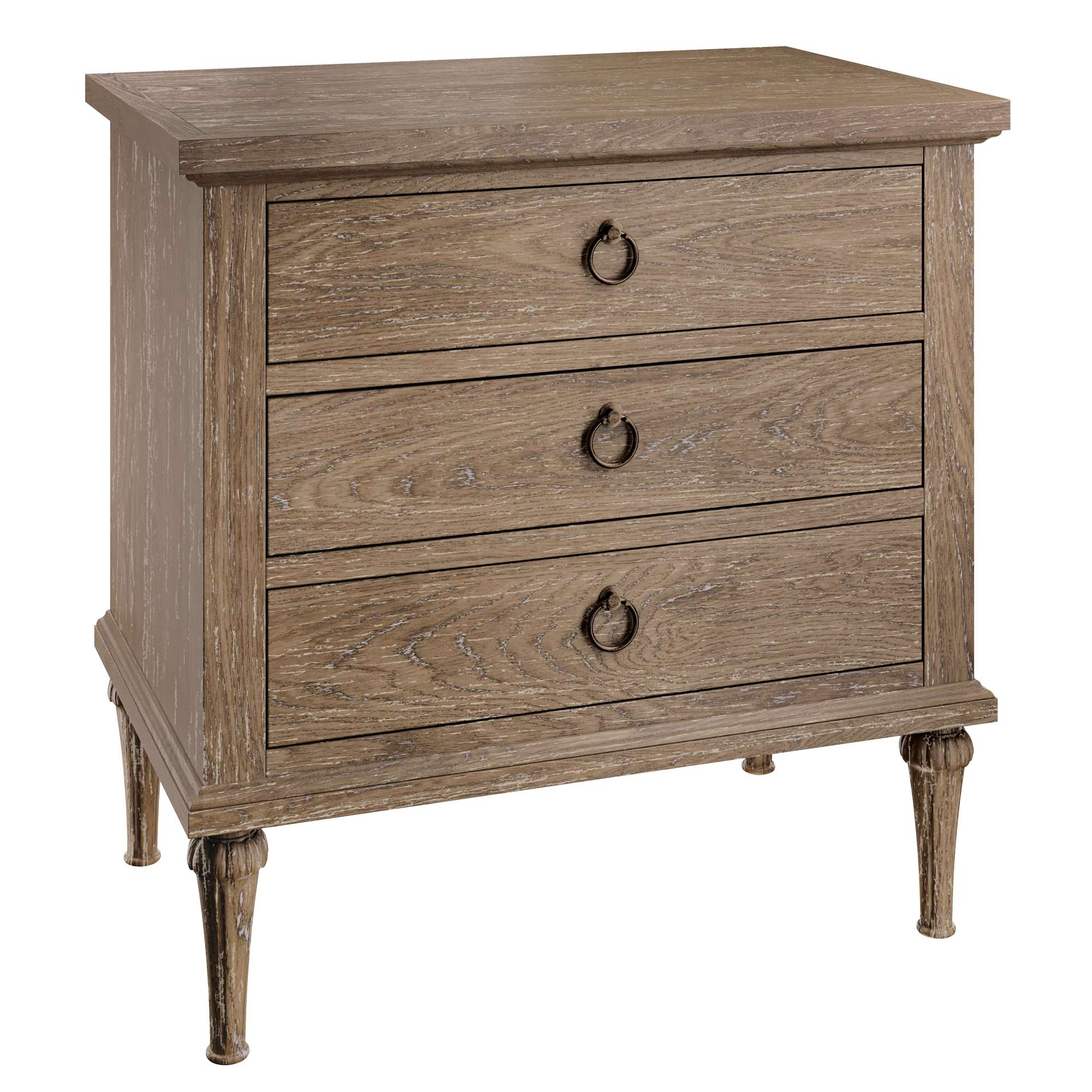 26263 Three Drawer Night Stand – Hekman